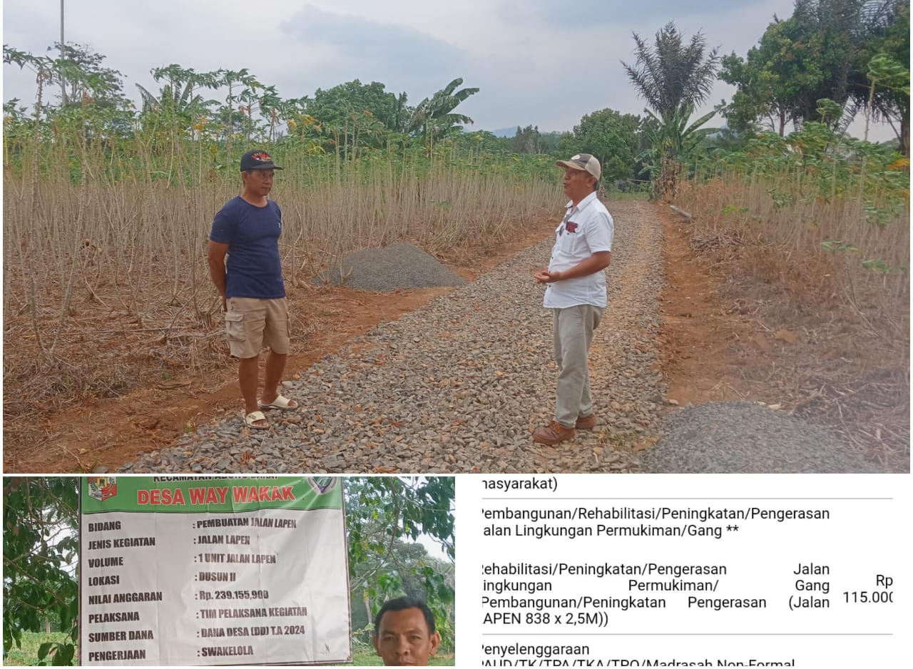 Diduga Banyak Penyimpangan Tidak Jelas Anggaran DD Way Wakak Abung Barat, Ini Penjelasan Kaur ...